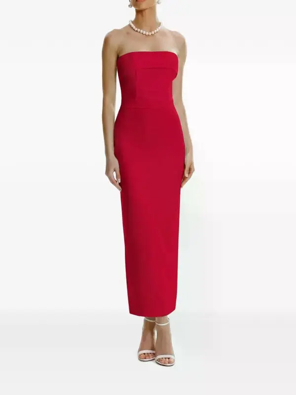 FRAMBOISE Asma Strapless Maxi Dress