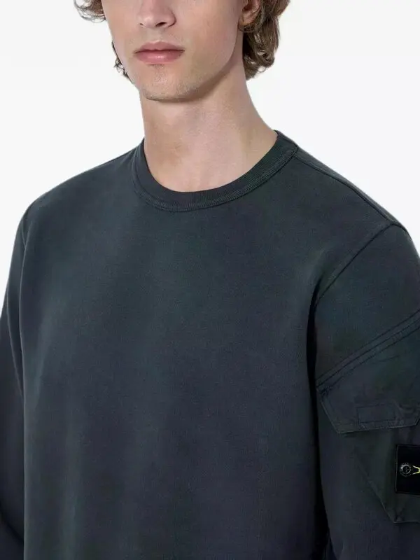 Stone Island Sleeve Patch Pocket Sweatshirt