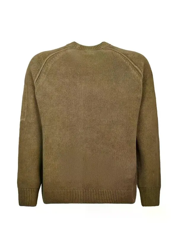 C.P. COMPANY Chenille Cotton Lens Crewneck Sweater