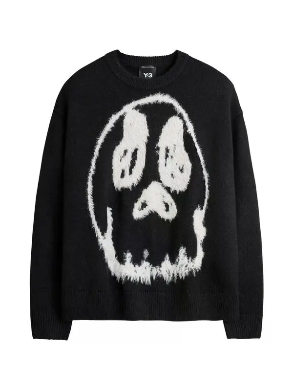 Y3 Chito Graphic Knitted Sweater - Black