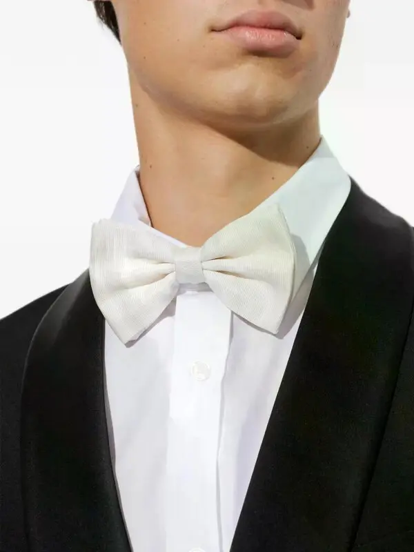 Giorgio Armani Ribbed-knit Bow Tie