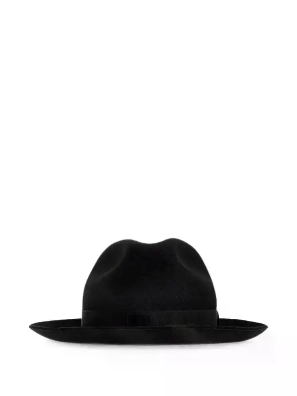 Giorgio Armani Grosgrain-trim Hat - Black
