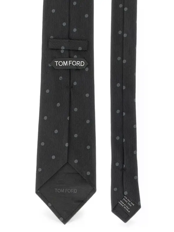TOM FORD Polka-dot Jacquard Tie