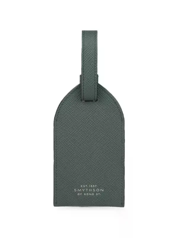 Smythson Panama Cross-grain Luggage Tag