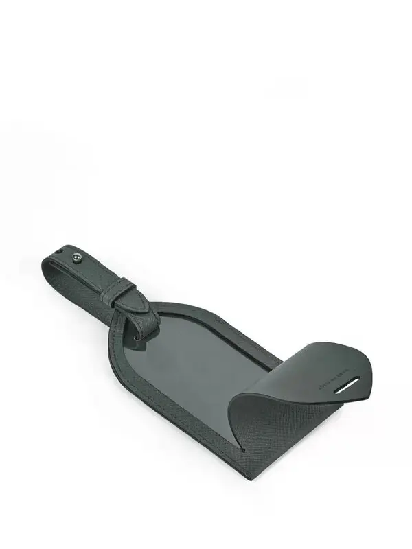 Smythson Panama Cross-grain Luggage Tag