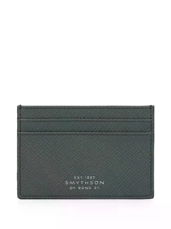 Smythson Panama-leather Flat Card Holder