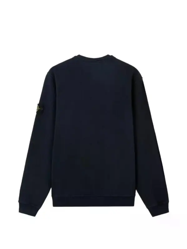 Stone Island 6100034 Malfilé-fleece 'old' Effect Sweatshirt - Blue