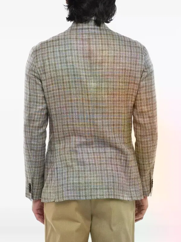 Corneliani Gate Gingham-pattern Blazer