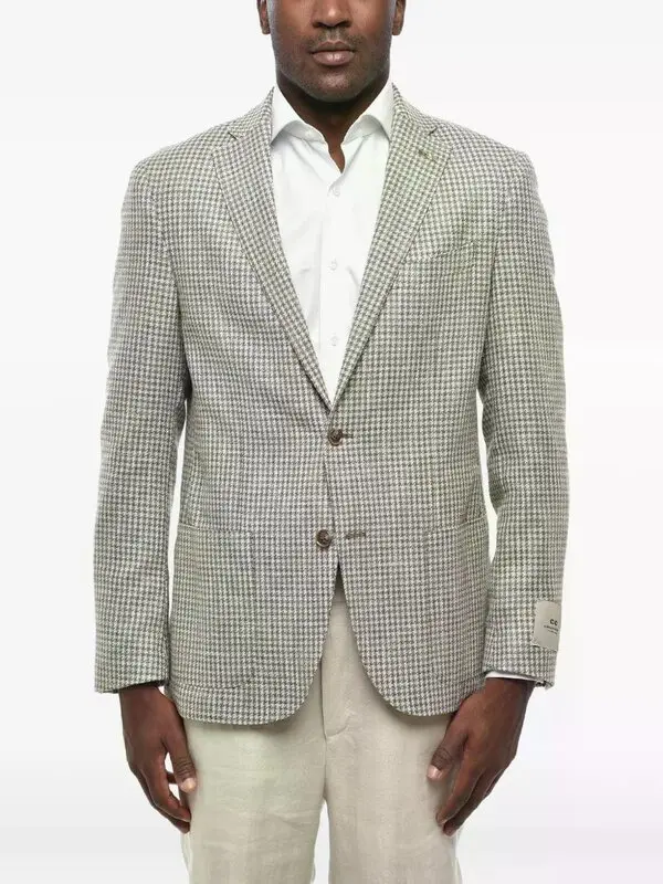 Corneliani Houndstooth Single-breasted Blazer