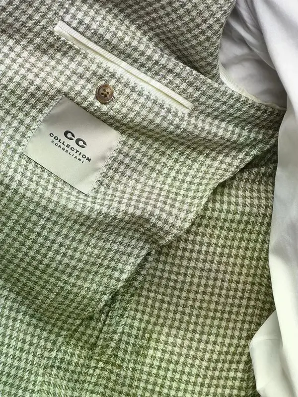 Corneliani Houndstooth Single-breasted Blazer