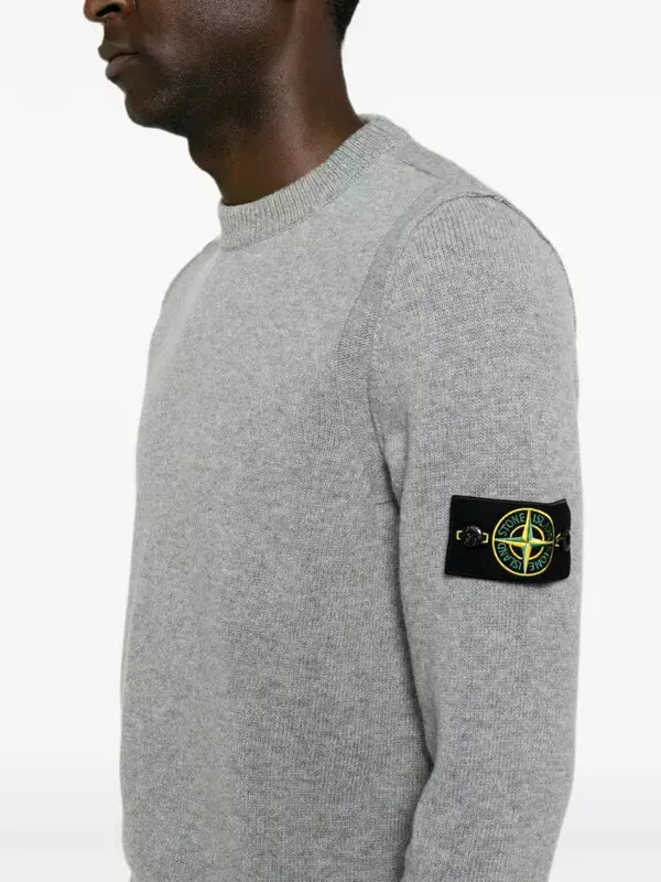 Stone Island 5100072 Lambswool Sweater - Grey