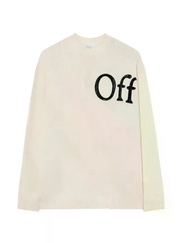 Off-White Bookish Logo-patch Sweater