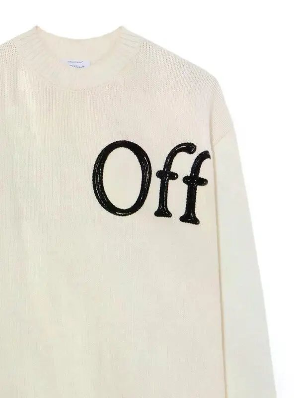 Off-White Bookish Logo-patch Sweater