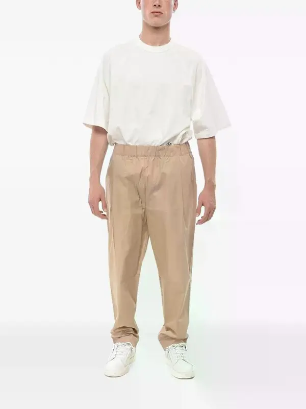 LANEUS Pleated Tapered Trousers
