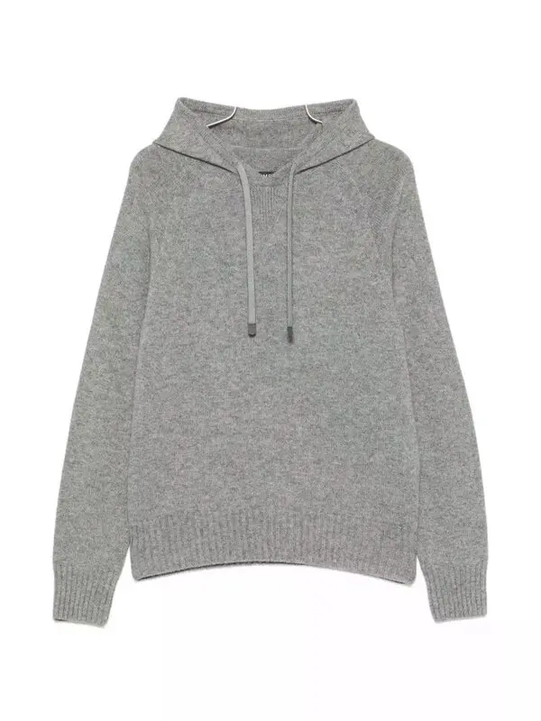 TOM FORD Long-sleeve Hoodie Sweater - Grey