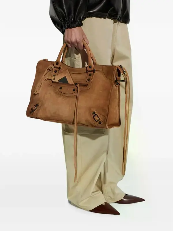 Balenciaga Le City Bag Medium In Camel