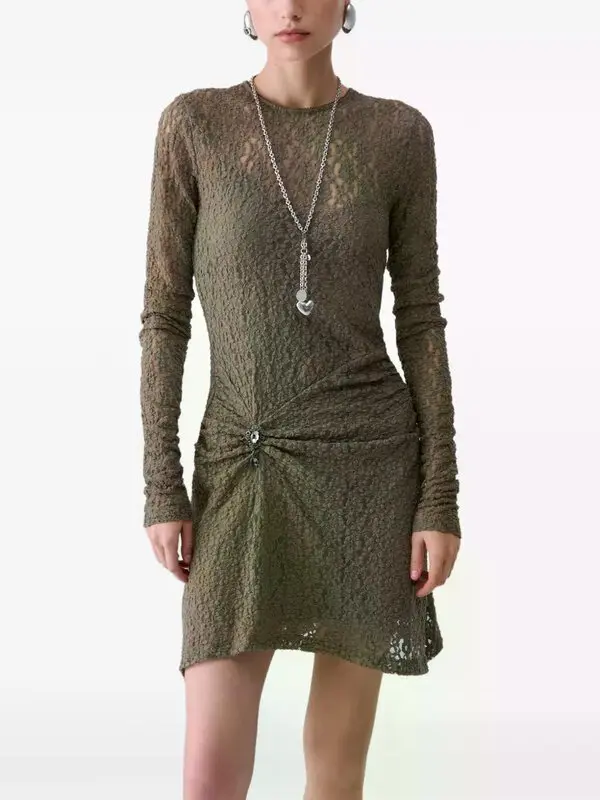 Liu Jo Lace Mini Dress With Jewel Embellishments