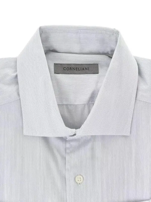 Corneliani Striped Spread-collar Shirt