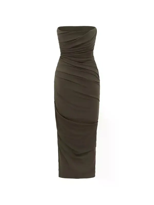 Alex Perry Ruched Strapless Dress