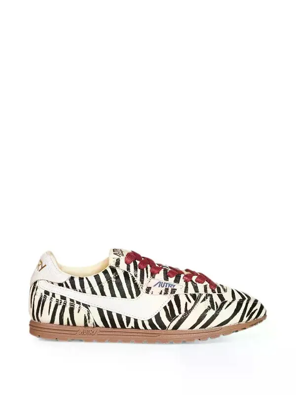 AUTRY Zebra-print Calf Hair Sneakers