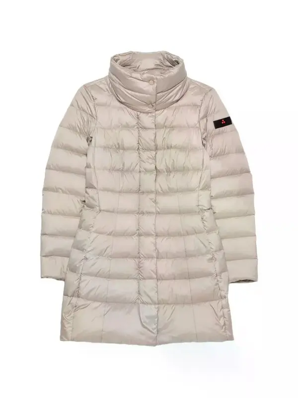 Peuterey Quilted High-neck Coat - Grey