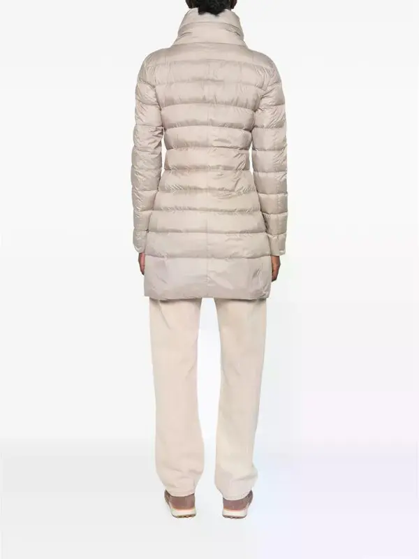 Peuterey Quilted High-neck Coat - Grey