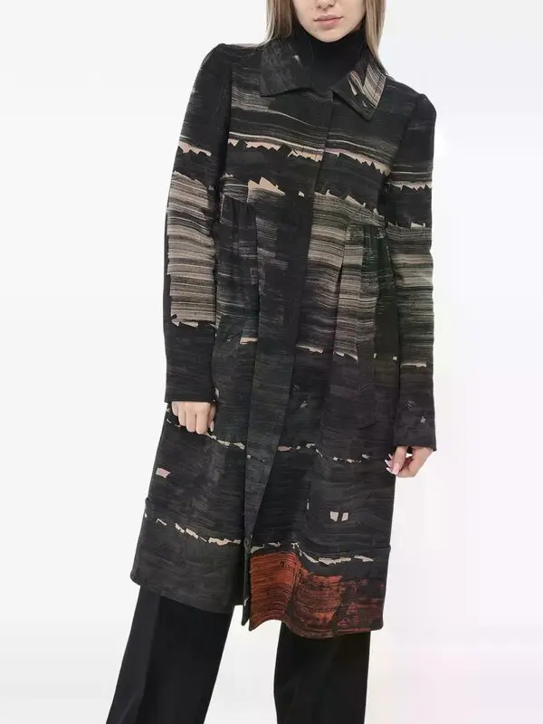 Giambattista Valli Single-breasted Printed Coat