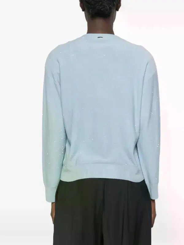 Herno Sequin-embellished V-neck Sweater