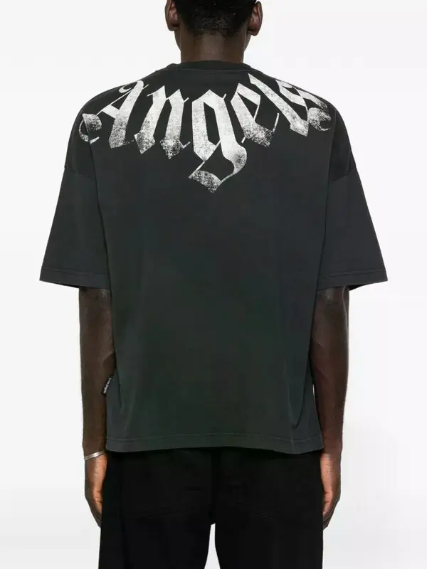 Palm Angels Big Neck Logo Printed T-shirt