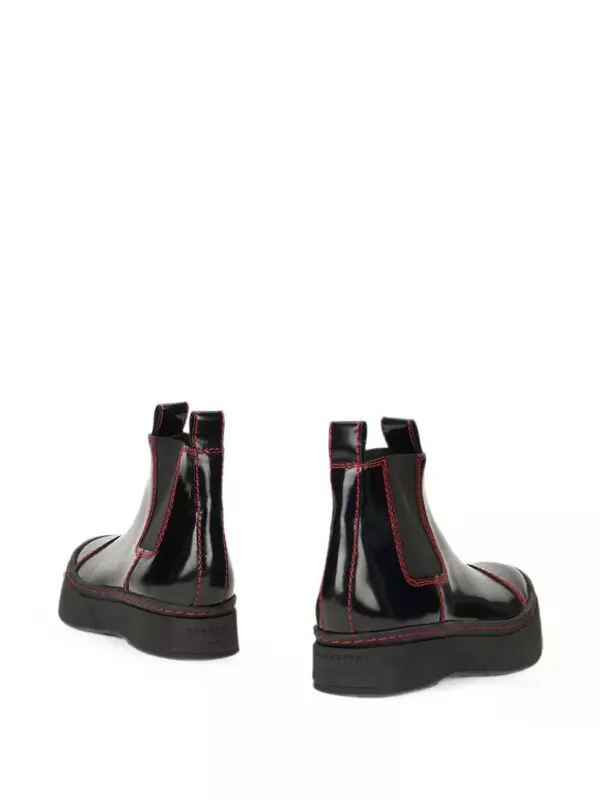 Philosophy Di Lorenzo Serafini Contrast-stitch Platform Ankle Boots