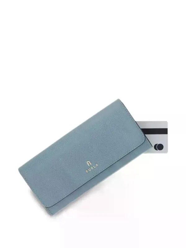 Furla Logo-plaque Grained Leather Wallet