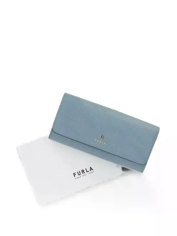 Furla Logo-plaque Grained Leather Wallet