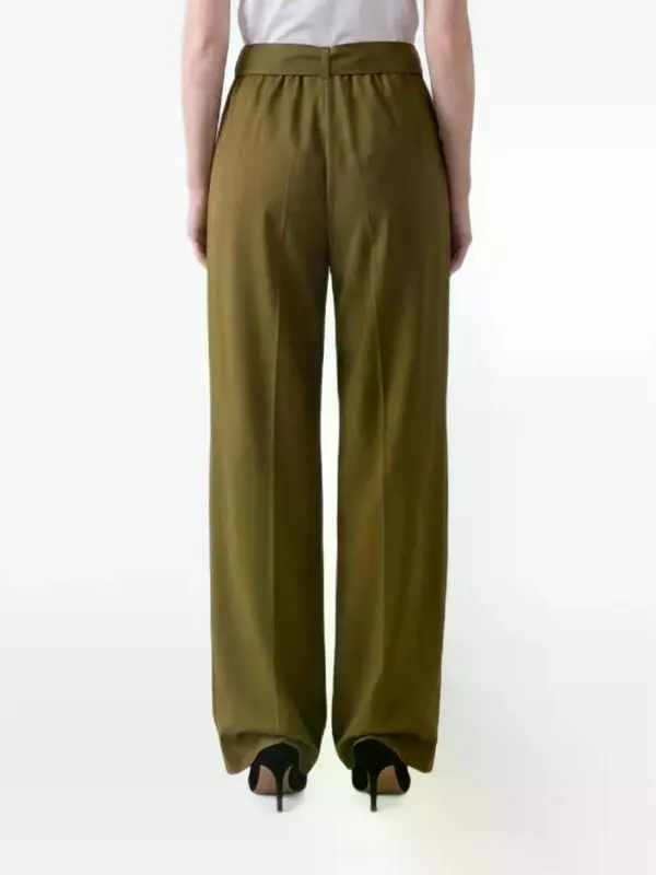 Max Mara Editto Belted Virgin-wool Trousers