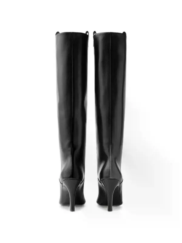Versace Marisa Leather Boots 90 Mm