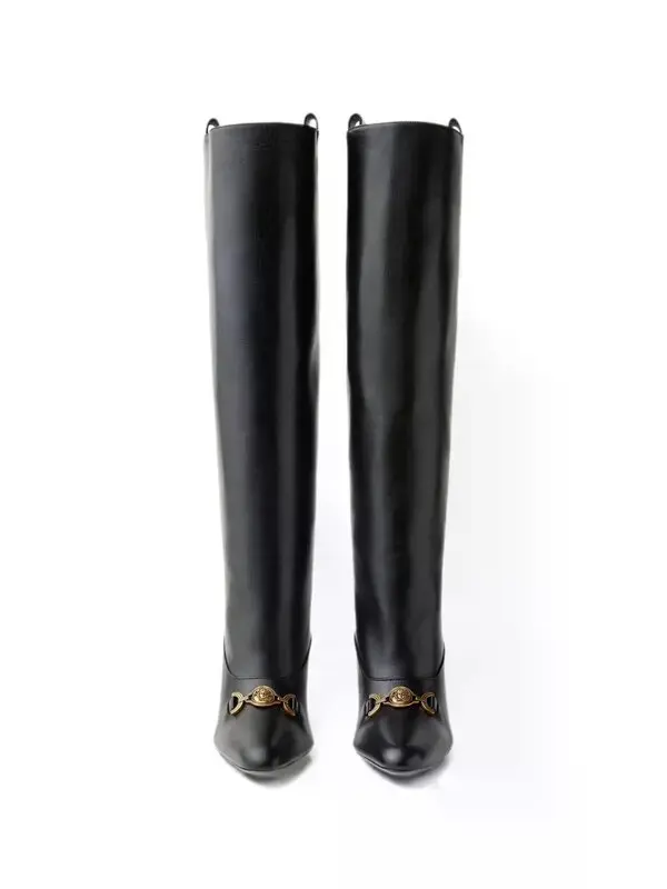 Versace Marisa Leather Boots 90 Mm