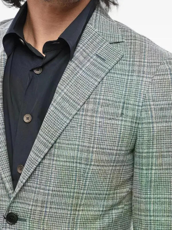 Corneliani Checked Single-breasted Blazer
