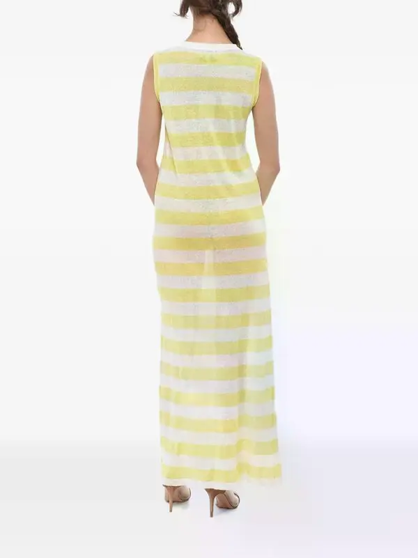 Woolrich Striped Sleeveless Maxi Dress
