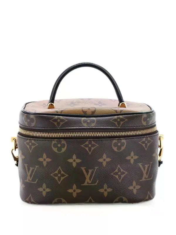 LOUIS VUITTON Vanity Handbag Reverse Monogram Canvas Pm Satchel