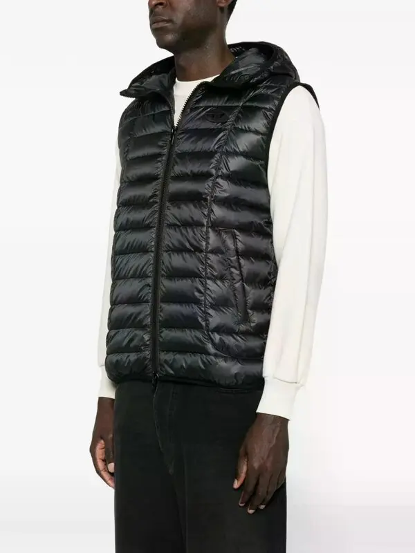 DIESEL® Quilted Hooded Gilet