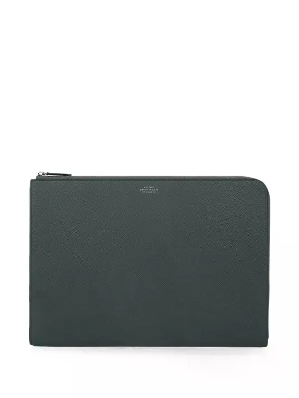 Smythson Large Panama-leather Laptop Case