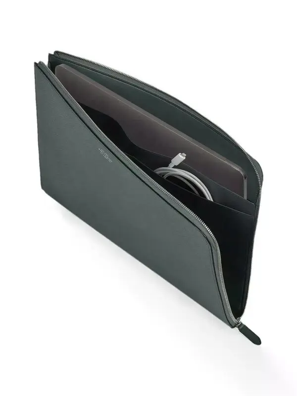 Smythson Large Panama-leather Laptop Case