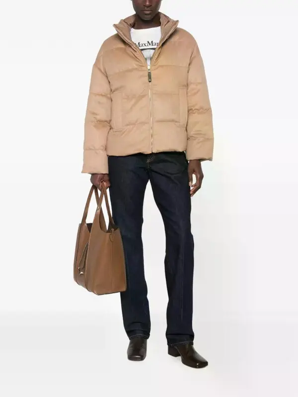 Max Mara Reversible Camel Drap Puffer Jacket