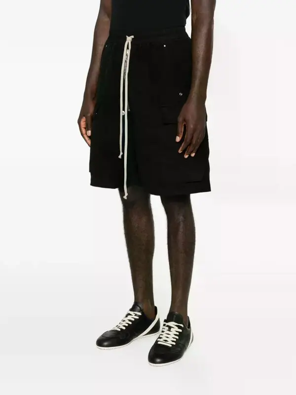 Rick Owens Drawstring Waist Cargo Shorts