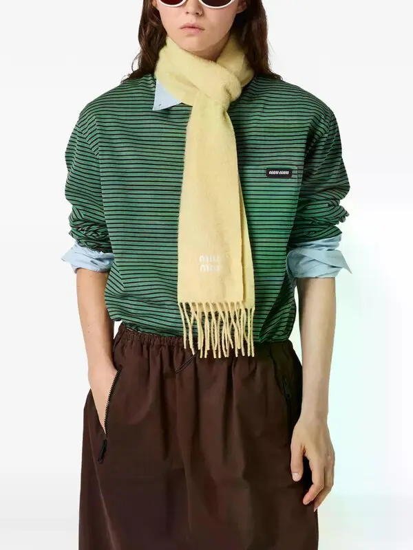 Miu Miu Striped Jersey T-shirt