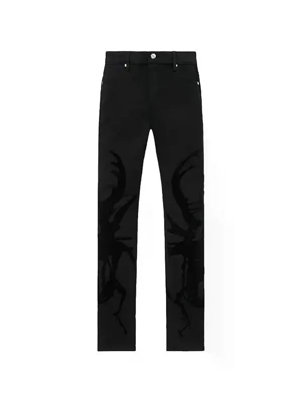 RtA Bryant Beetle-print Jeans