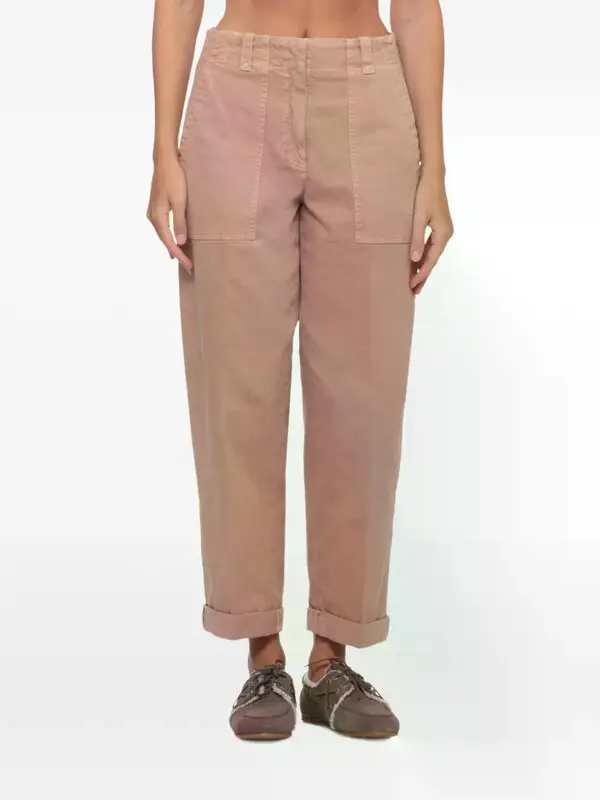 Peserico Patch-pocket Turn-up Trousers