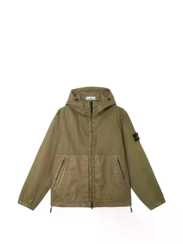 Stone Island Organic-look Nylon Panama-tc Hooded Jacket