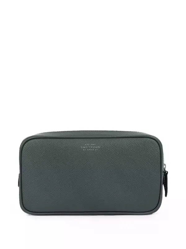 Smythson Panama Logo-print Wash Bag