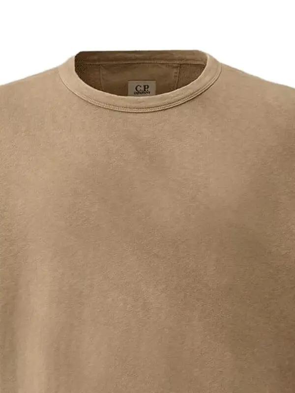 C.P. COMPANY Malfilè-fleece Lens Crewneck Sweatshirt - Neutrals