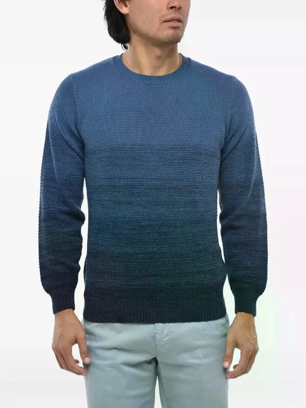 Corneliani Ombré-effect Crew-neck Sweater
